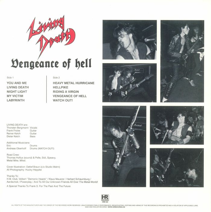 LIVING DEATH - Vengeance Of Hell (reissue) Vinyl at Juno Records.