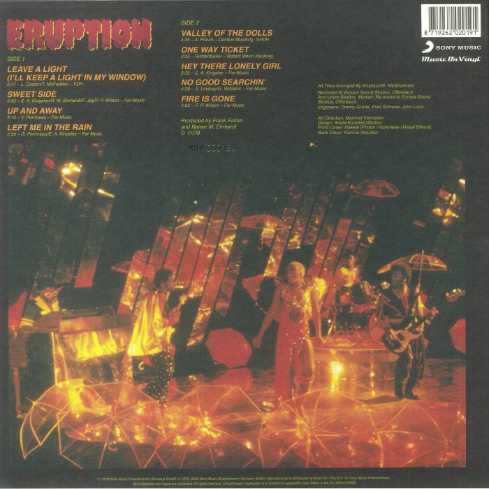 ERUPTION - Leave A Light Vinyl at Juno Records.