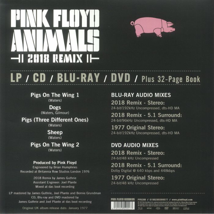 PINK FLOYD - Animals: 2018 Remix (Deluxe Edition) Vinyl at Juno Records.