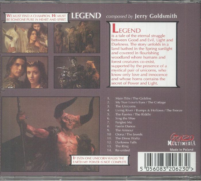 Jerry GOLDSMITH - Legend (Soundtrack) CD at Juno Records.