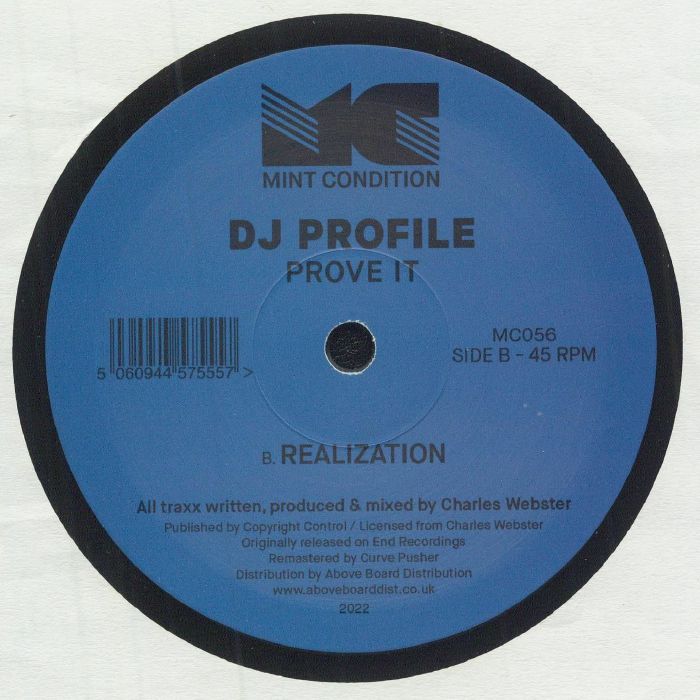 DJ PROFILE aka CHARLES WEBSTER - Prove It (remastered) Vinyl at Juno ...