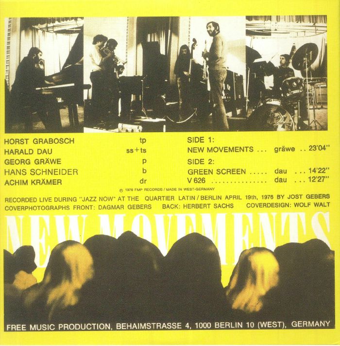 GEORG GRAWE QUINTET - New Movements (reissue) CD at Juno Records.
