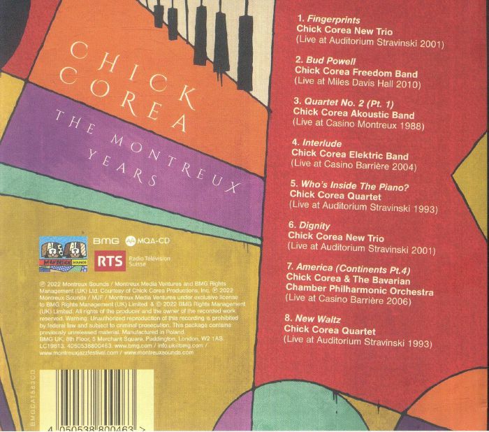 CHICK COREA - The Montreux Years CD at Juno Records.