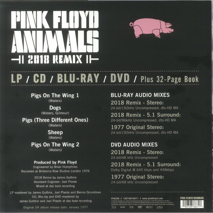 PINK FLOYD - Animals: 2018 Remix (Deluxe Edition) Vinyl at Juno Records.