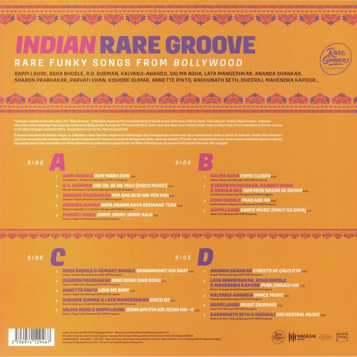 VARIOUS - Indian Rare Groove: Rare Funky Songs From Bollywood Vinyl at ...