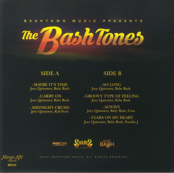 BABY BASH presents THE BASH TONES - Souldies Are Forever Vinyl at Juno ...