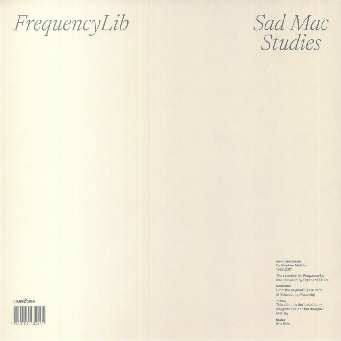 Stephan MATHIEU - FrequencyLib/Sad Mac Studies Vinyl at Juno Records.