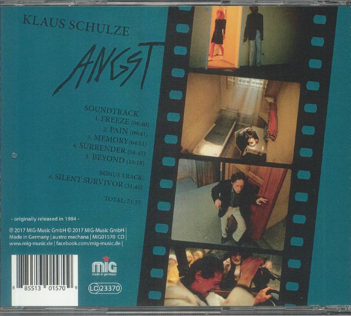 Klaus SCHULZE - Angst (Soundtrack) (reissue) CD at Juno Records.