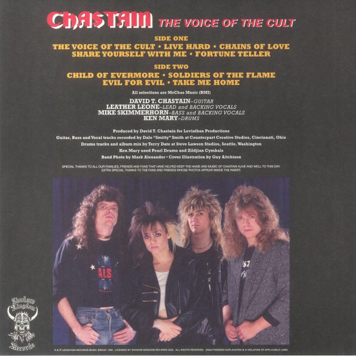 CHASTAIN - The Voice Of The Cult (reissue) Vinyl at Juno Records.