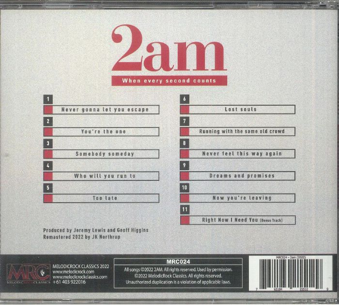 2AM - When Every Second Counts (remastered) CD at Juno Records.