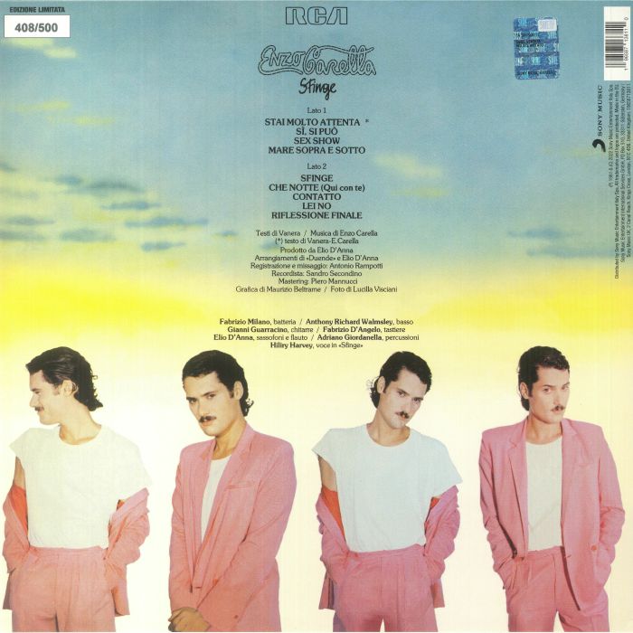 Enzo CARELLA - Sfinge (reissue) Vinyl at Juno Records.