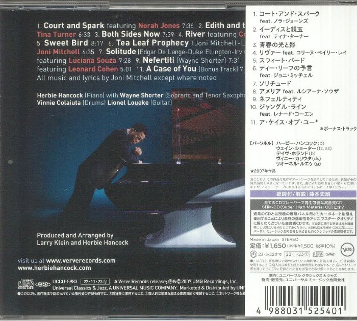 Herbie HANCOCK - River: The Joni Letters CD at Juno Records.