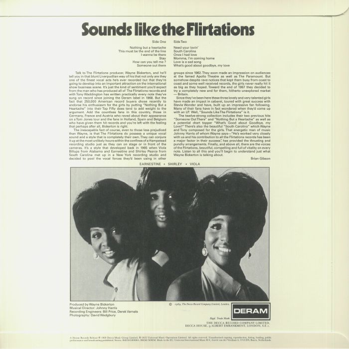 The FLIRTATIONS - Sounds Like The Flirtations (reissue) Vinyl at Juno ...