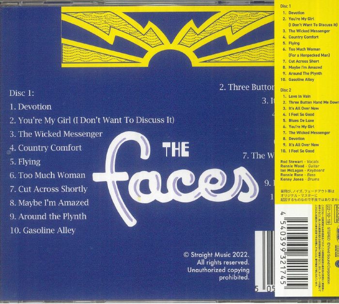 The FACES - Filmore West: San Francisco/Paris Cinema London 1970 CD at ...
