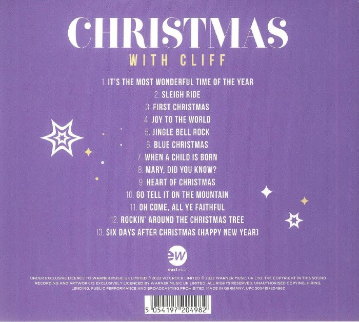 Cliff RICHARD - Christmas With Cliff CD at Juno Records.
