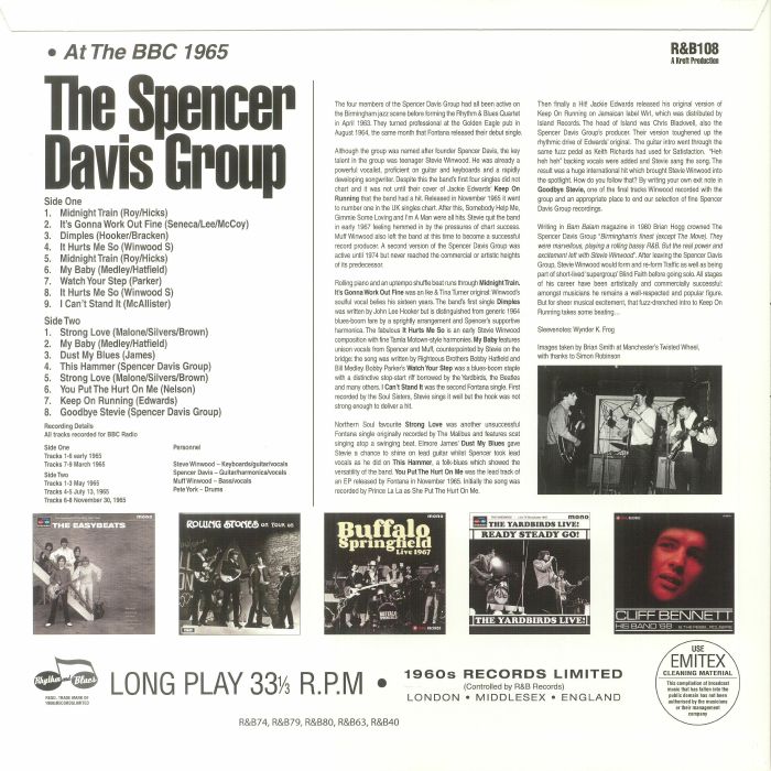 The SPENCER DAVIS GROUP - At The BBC 1965 Vinyl at Juno Records.