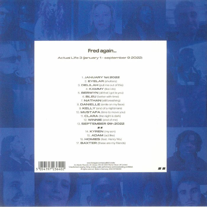 FRED AGAIN - Actual Life 3: January 1 - September 9 2022 (Deluxe ...