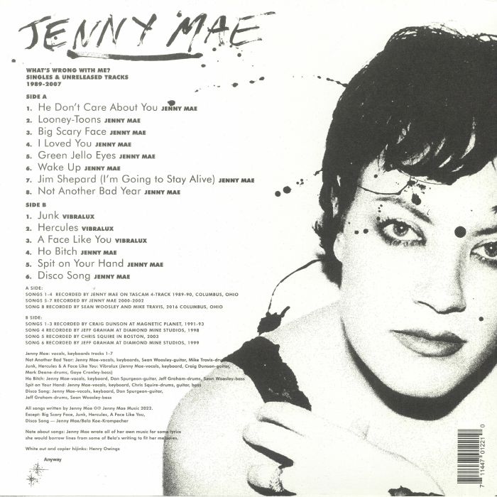 JENNY MAE - What s Wrong With Me: Singles & Unreleased Tracks 1989-2017 ...