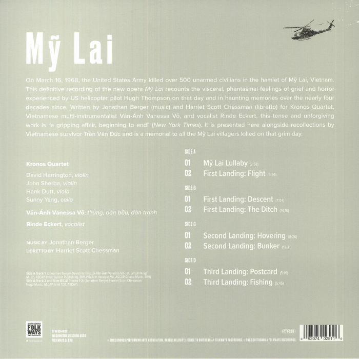 KRONOS QUARTET/VAN ANH VANESSA VO/RINDE ECKERT - My Lai (Soundtrack ...