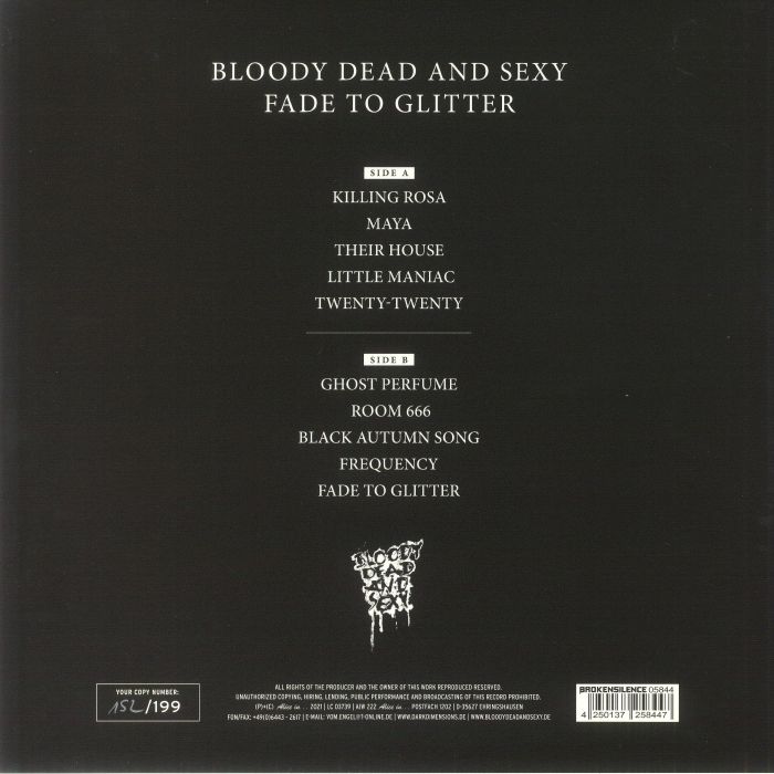 BLOODY DEAD & SEXY - Fade To Glitter Vinyl at Juno Records.