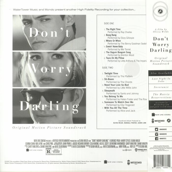 VARIOUS - Don t Worry Darling (Soundtrack) Vinyl at Juno Records.