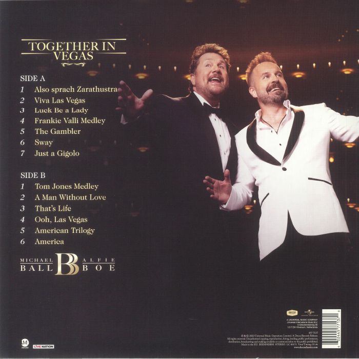 Michael, BALL/ALFIE BOE - Together In Vegas Vinyl at Juno Records.