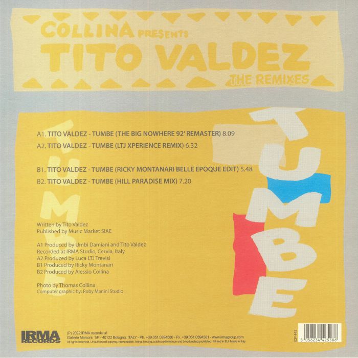COLLINA presents TITO VALDEZ - Tumbe (The Remixes) Vinyl at Juno Records.
