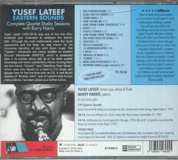 Yusef LATEEF - Eastern Sounds (reissue) CD at Juno Records.