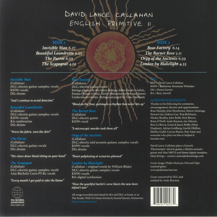 David Lance CALLAHAN - English Primitive II Vinyl at Juno Records.