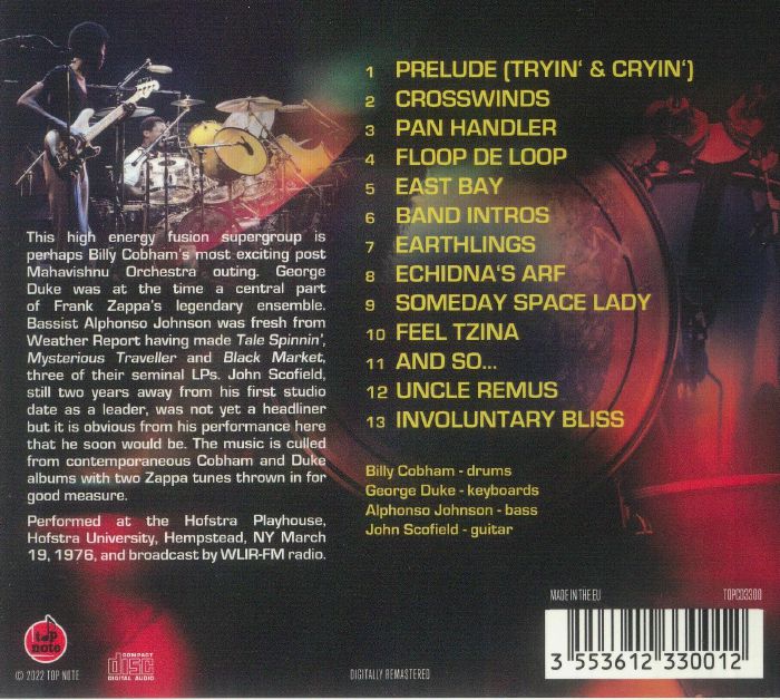 The BILLY COBHAM & GEORGE DUKE BAND - New York 1976 CD at Juno Records.