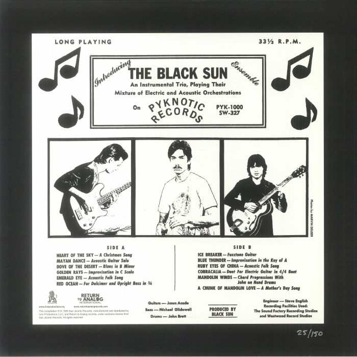 BLACK SUN ENSEMBLE - The Black Sun Ensemble Vinyl at Juno Records.