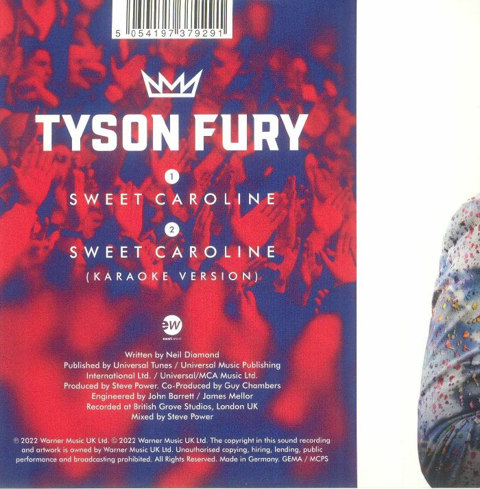 Tyson FURY - Sweet Caroline CD at Juno Records.