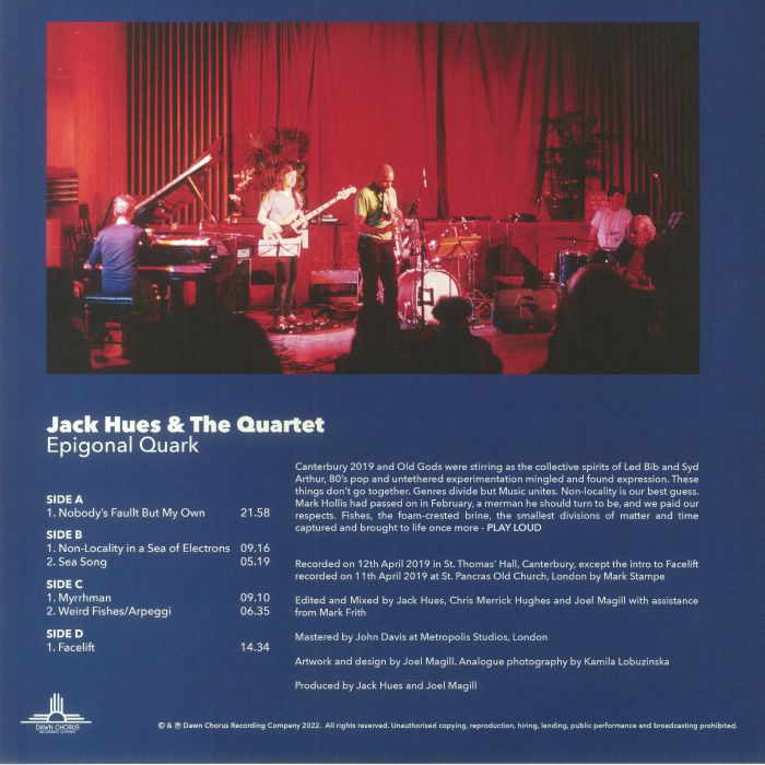 Jack HUES & THE QUARTET - Epigonal Quark Vinyl at Juno Records.