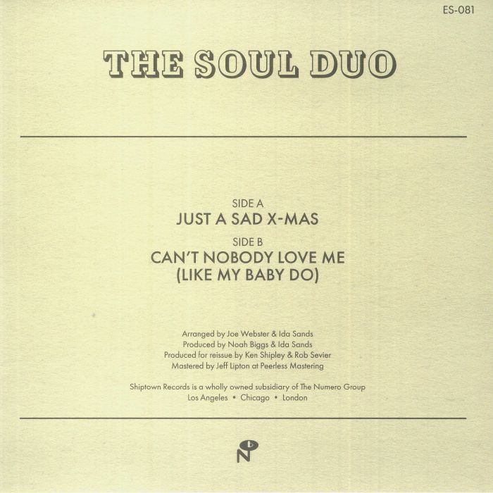 The SOUL DUO - Just A Sad Xmas Vinyl at Juno Records.