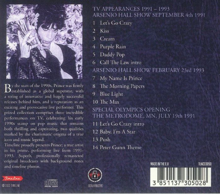 PRINCE - Live 1991-1993 CD at Juno Records.