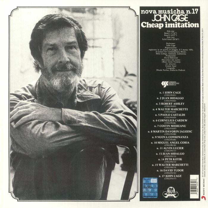 John CAGE - Cheap Imitation (45th Anniversary Edition) Vinyl at Juno ...