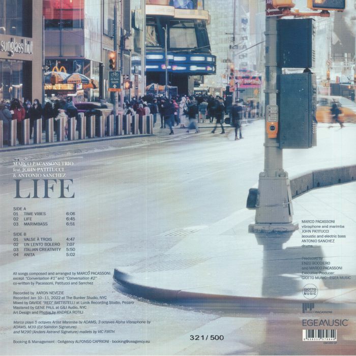 MARCO PACASSONI TRIO feat JOHN PATITUCCI/ANTONIO SANCHEZ - Life Vinyl ...
