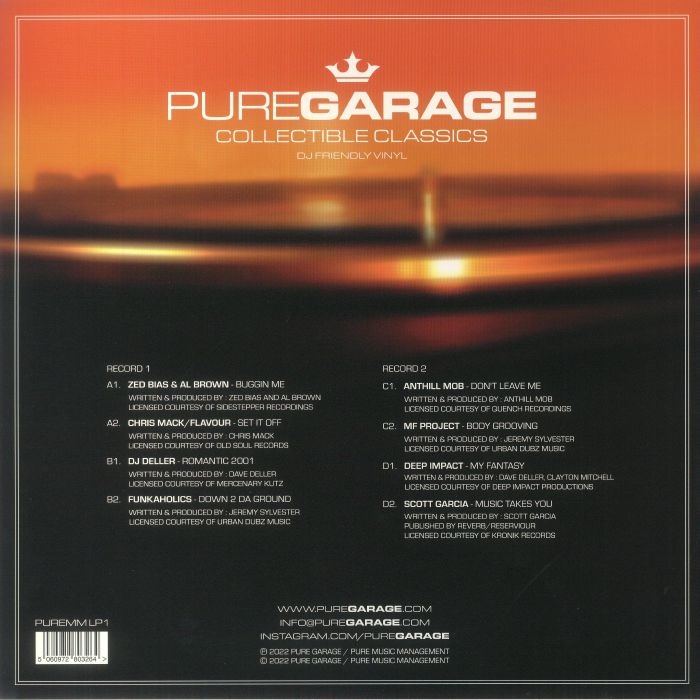 VARIOUS - Pure Garage Collectible Classics Volume 1 Vinyl at Juno Records.