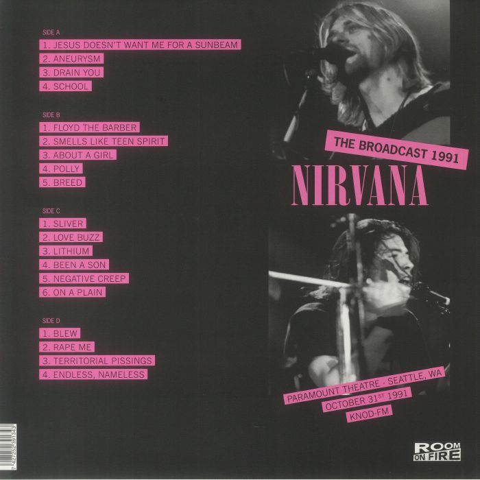 NIRVANA - The Broadcast 1991 October 31: Paramount Theatre Seattle ...