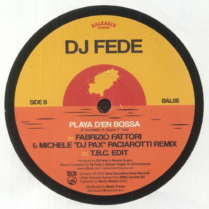 DJ FEDE - Playa D'En Bossa Vinyl at Juno Records.