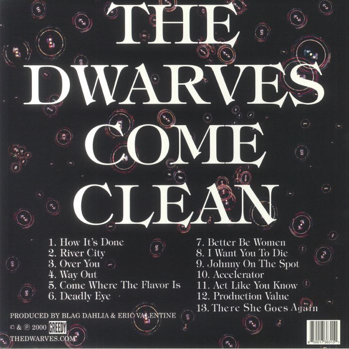 The DWARVES - Come Clean (remastered) Vinyl at Juno Records.