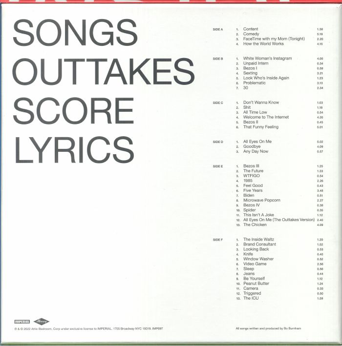 Bo BURNHAM - Inside (Deluxe Edition) Vinyl at Juno Records.