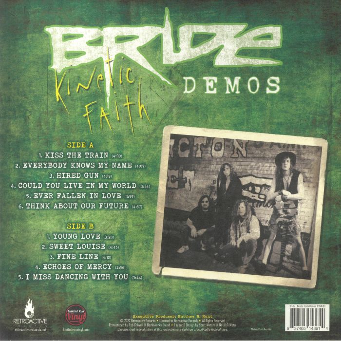 BRIDE - Kinetic Faith Demos Vinyl at Juno Records.