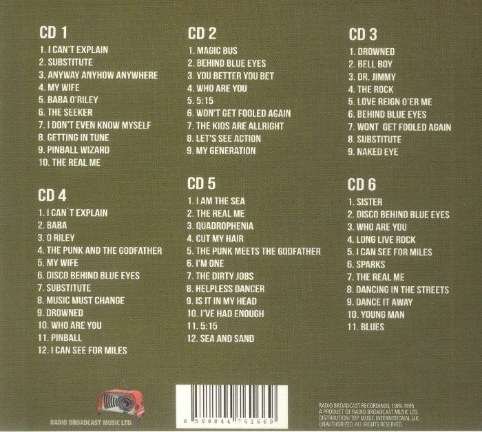 The WHO - Live Rarities CD at Juno Records.