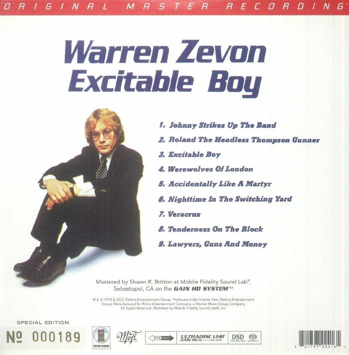 Warren ZEVON - Excitable Boy (Special Edition) CD at Juno Records.