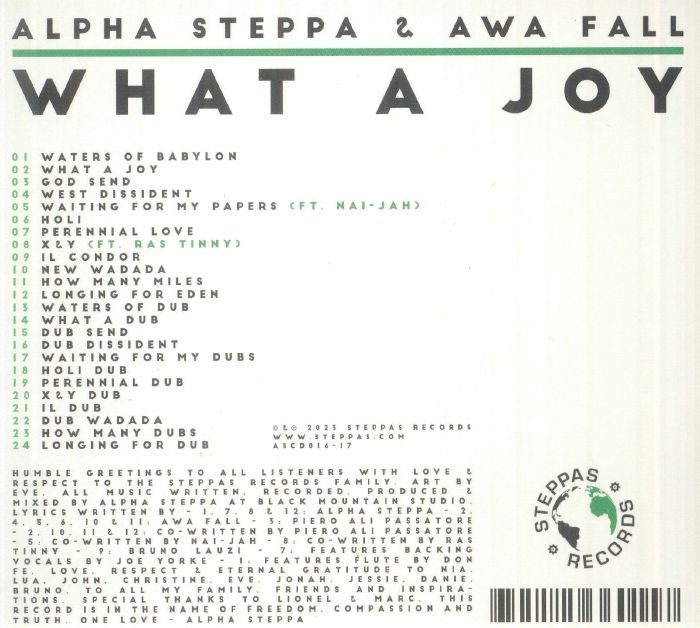 ALPHA STEPPA/AWA FALL - What A Joy CD at Juno Records.