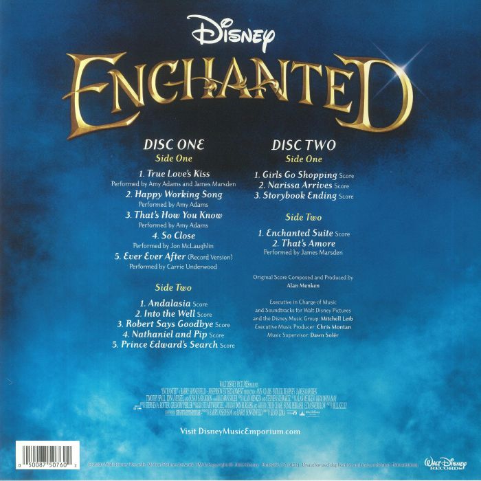 Alan MENKEN/STEPHEN SCHWARTZ - Enchanted (Soundtrack) (reissue) Vinyl ...