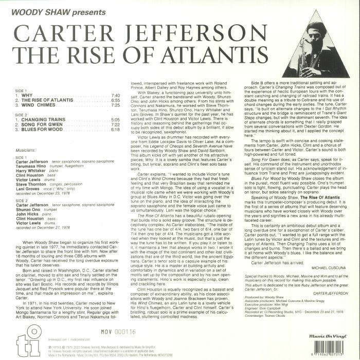 Carter JEFFERSON - Rise Of Atlantis (reissue) Vinyl at Juno Records.