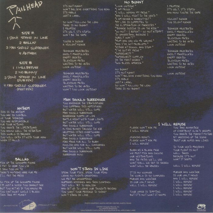 PAILHEAD - Trait (reissue) Vinyl at Juno Records.