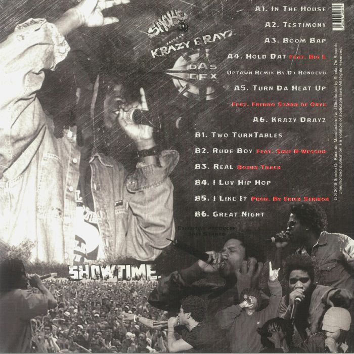 KRAZY DRAYZ OF DAS EFX - Showtime Vinyl at Juno Records.